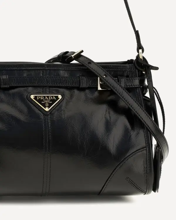 Prada Small Bonnie Handbag In Leather