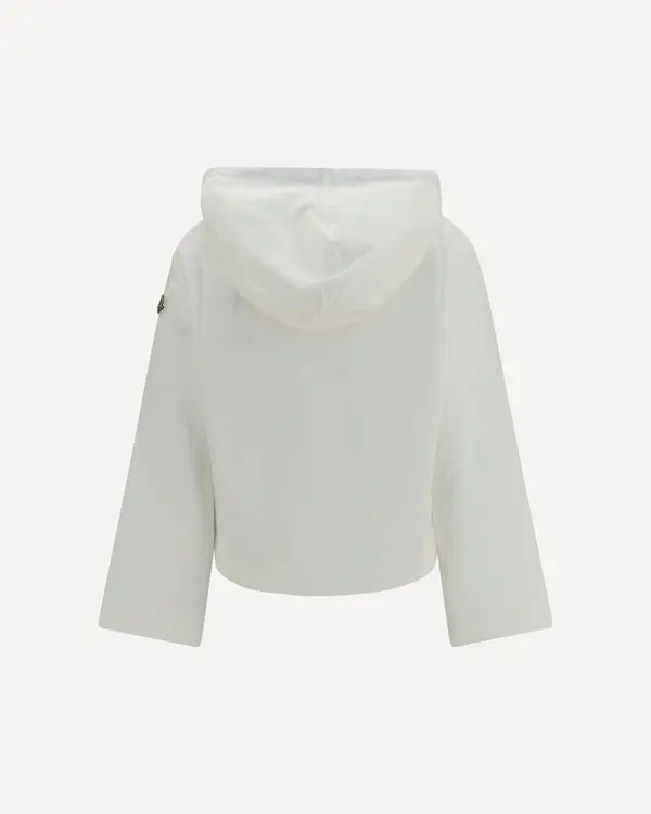 Moncler Cotton Blend Cropped Hoodie