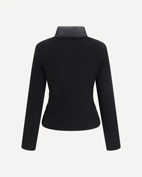 Moncler Quilted Cotton Cardigan With Zip Closure