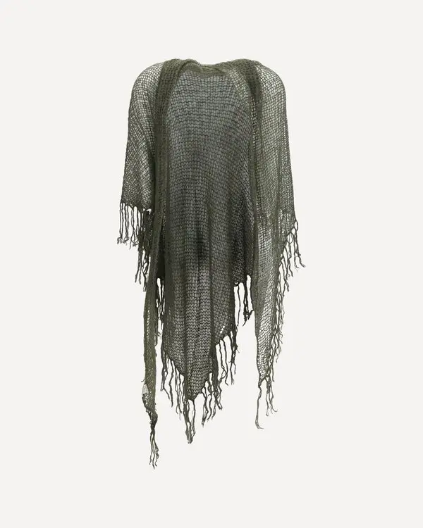 MIRROR IN THE SKY Nimbus Triangular Scarf - Green