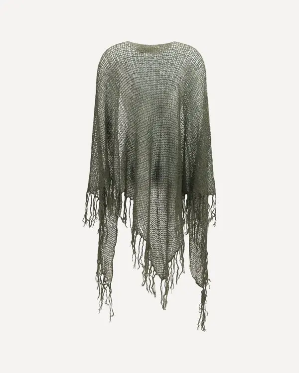 MIRROR IN THE SKY Nimbus Triangular Scarf - Green