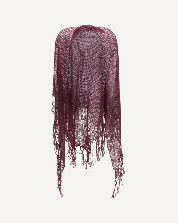 MIRROR IN THE SKY Nimbus Triangular Scarf - Purple