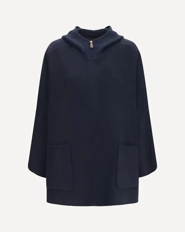 Loro Piana Farrel Cashmere Cape - Blue