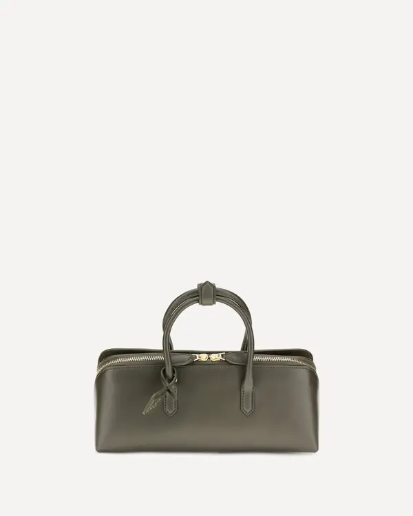 Alaïa Small Delta Nubuck Handbag - Green