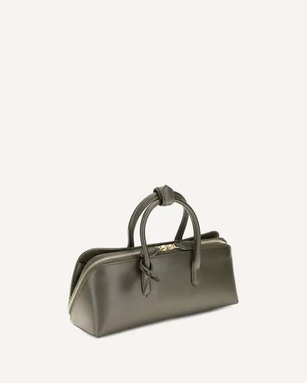 Alaïa Small Delta Nubuck Handbag - Green