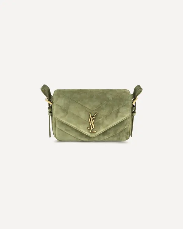 Saint Laurent Small Loulou Matelassé Suede Shoulder Bag