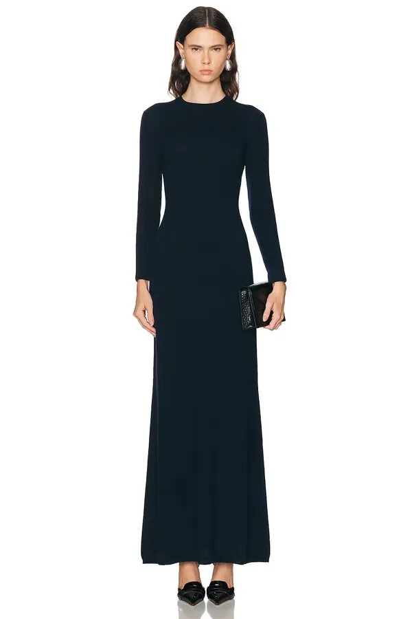 TOM FORD Cashmere Silk Long Crewneck Dress