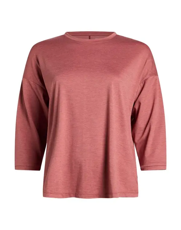 JACK WOLFSKIN Polyester Elastane 3/4 Sleeve Athletic T-shirt