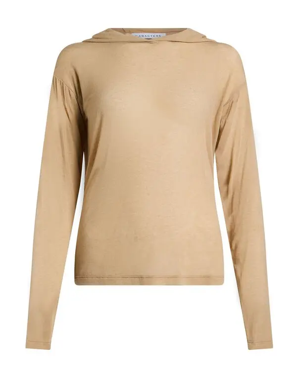CARACTÈRE Hooded Long Sleeve T-shirt