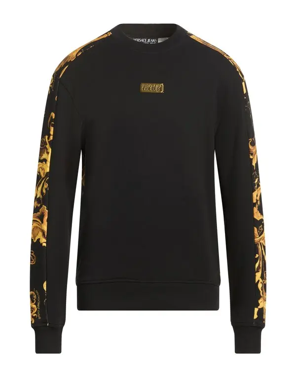 Versace Cotton Sweatshirt With Logo Embellishment