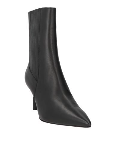 GIORGIO FABIANI Leather Ankle Boots With Stiletto Heel - Black