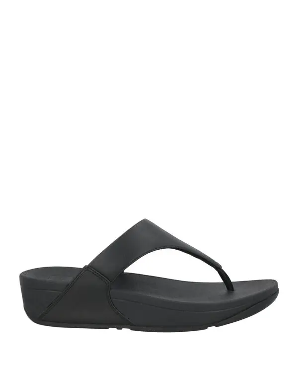 Fitflop Leather Wedge Thong Sandals