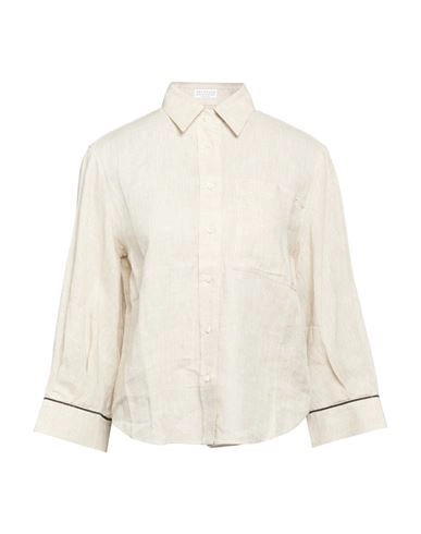 Brunello Cucinelli Linen Shirt With Appliqu