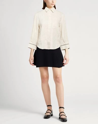 Brunello Cucinelli Linen Shirt With Appliqu