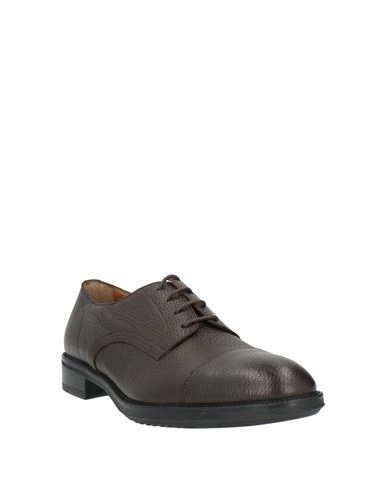 DOUCAL'S Dark Leather Derby Shoes - Brown