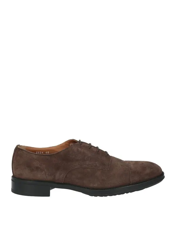 DOUCAL'S Suede Lace-up Derby Shoes - Brown