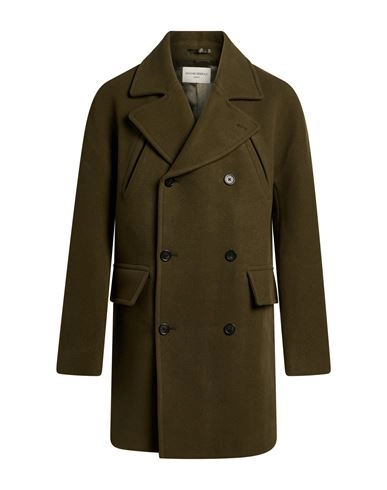 Officine Générale Double-breasted Military Virgin Wool & Polyamide Coat