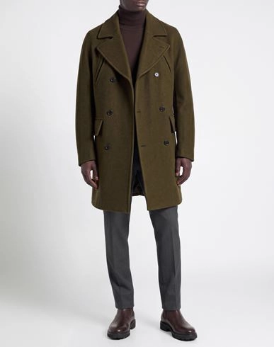 Officine Générale Double-breasted Military Virgin Wool & Polyamide Coat