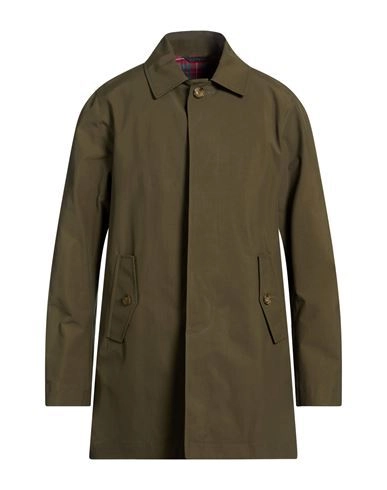 BARACUTA Military Cotton Polyester Trench Coat - Green