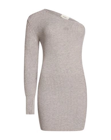 VICOLO One-shoulder Ribbed Knit Mini Dress