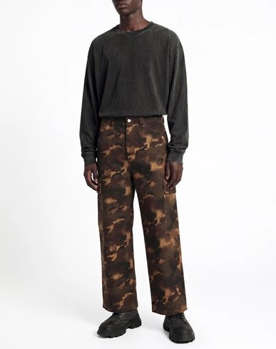 DISCLAIMER Military Cotton Camouflage Print Cargo Jeans