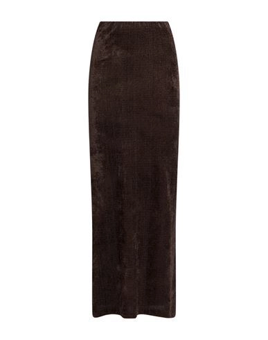 ALYSI Chocolat Maxi Skirt Size Viscose, Polyamide - Brown