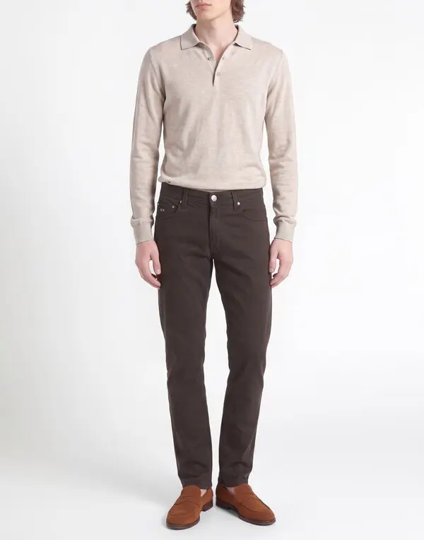 TRAMAROSSA Cotton Blend Moleskin Pants - Brown