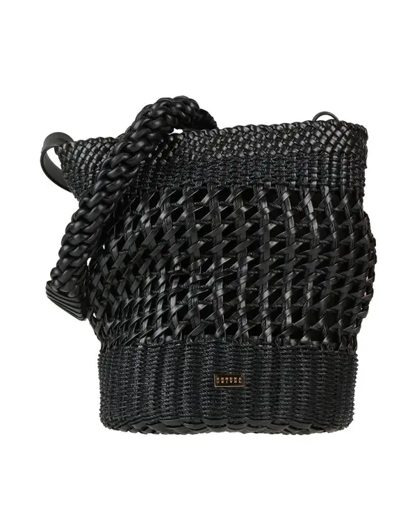 SERENA UZIYEL Woven Leather Bucket Bag
