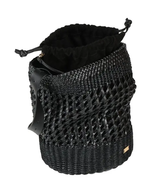 SERENA UZIYEL Woven Leather Bucket Bag