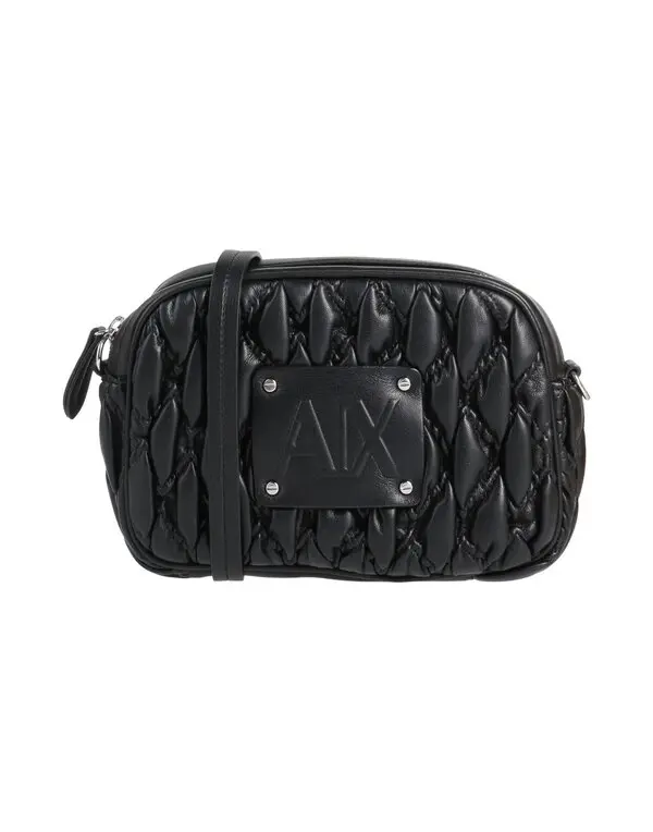 Armani Exchange Quilted Camera Bag - Black