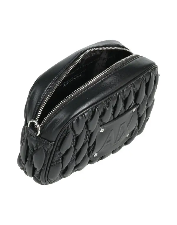 Armani Exchange Quilted Camera Bag - Black