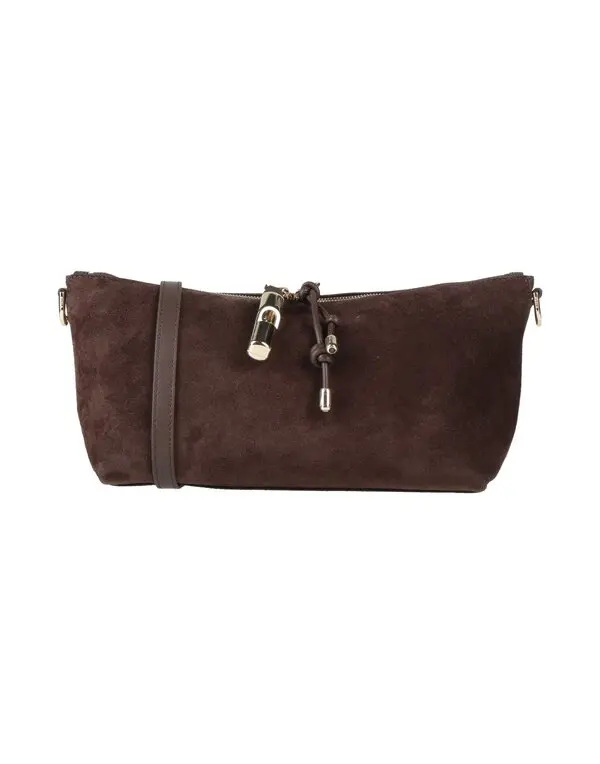 Furla Suede Cross Body Bag - Brown