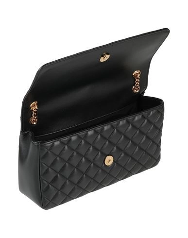 Versace Lambskin Quilted Crossbody Bag - Black