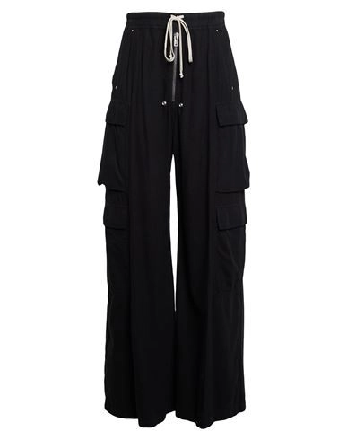 Rick Owens Cotton Cargo Pants - Black