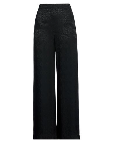 PUROTATTO Wide Leg Jacquard Viscose & Acetate Pants