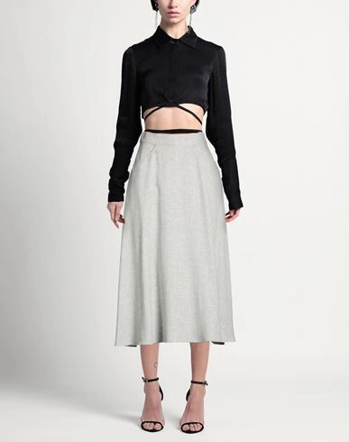 PUROTATTO Flared Midi Skirt