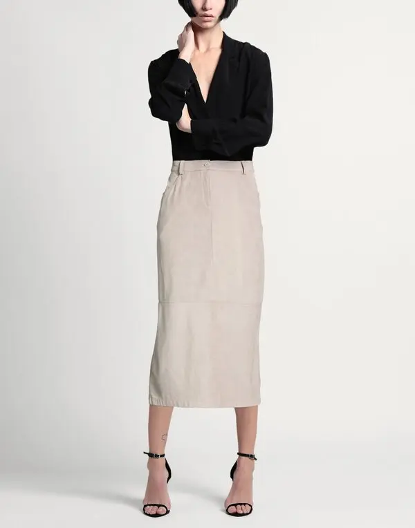 PUROTATTO Midi Skirt In Polyester And Elastane