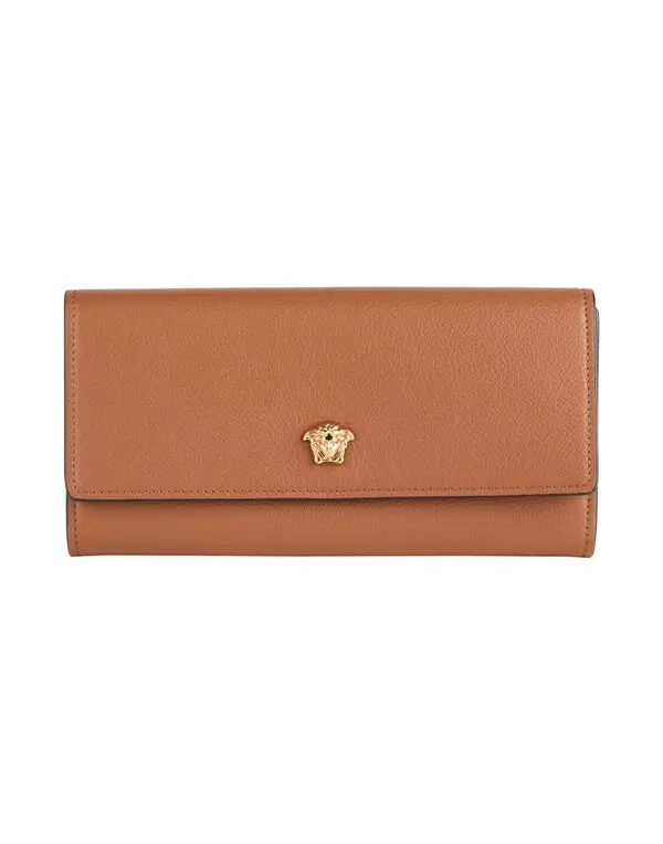 Versace Wallet Tan Leather
