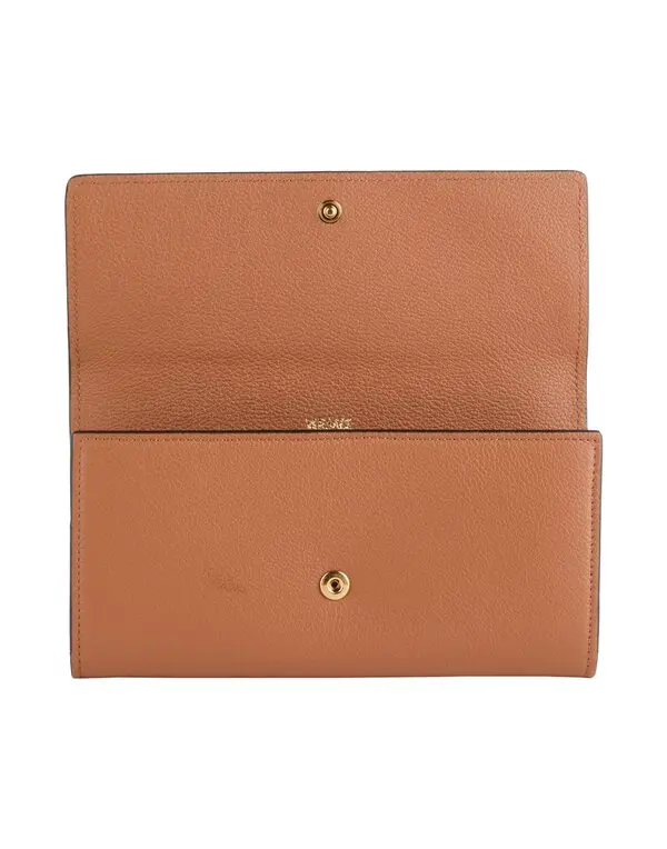 Versace Wallet Tan Leather