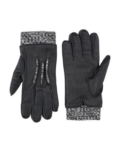 Missoni Gloves Size Leather, Textile Fibers - Black
