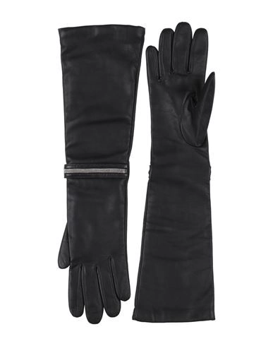 Peserico Pesrico Leather Gloves With Appliqués