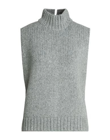 Fabiana Filippi Wool, Silk, And Cashmere Blend Sleeveless Turtleneck - Grey