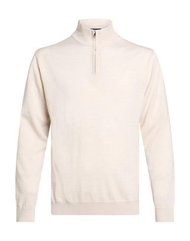 DANIELE FIESOLI Danielle Fiesoli Ivory Merino Wool Half-zip Sweater - White