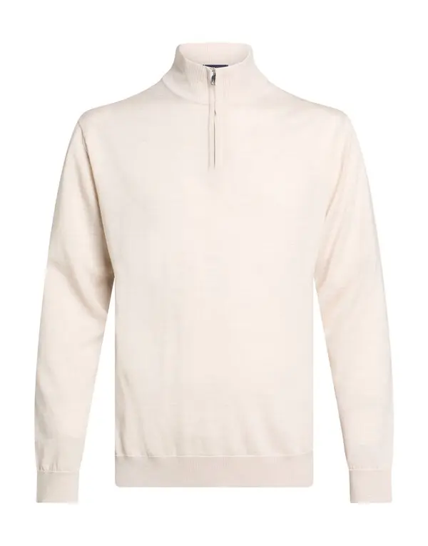DANIELE FIESOLI Danielle Fiesoli Merino Wool Half-zip Sweater