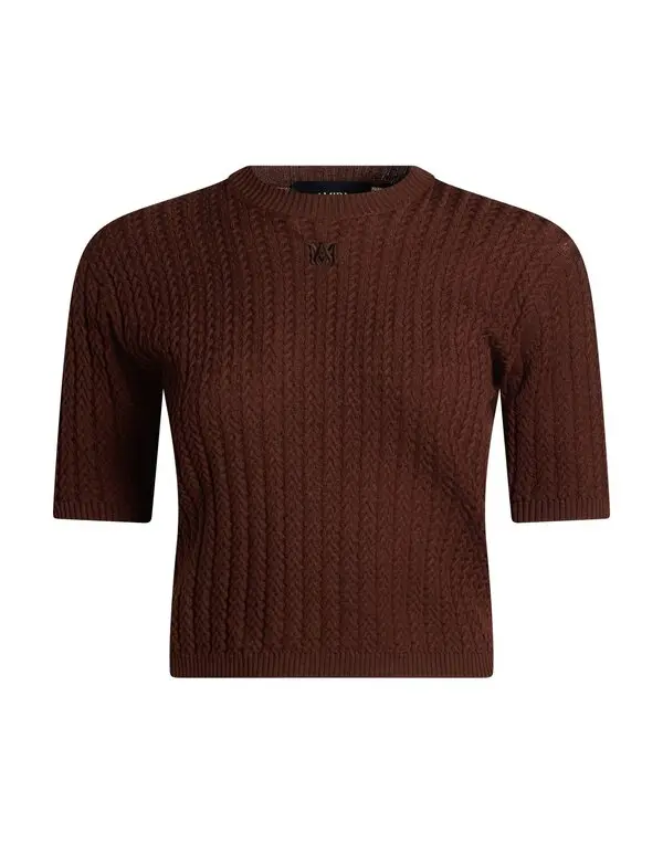 Amiri Cable-knit Wool, Viscose, Nylon, And Cashmere Sweater