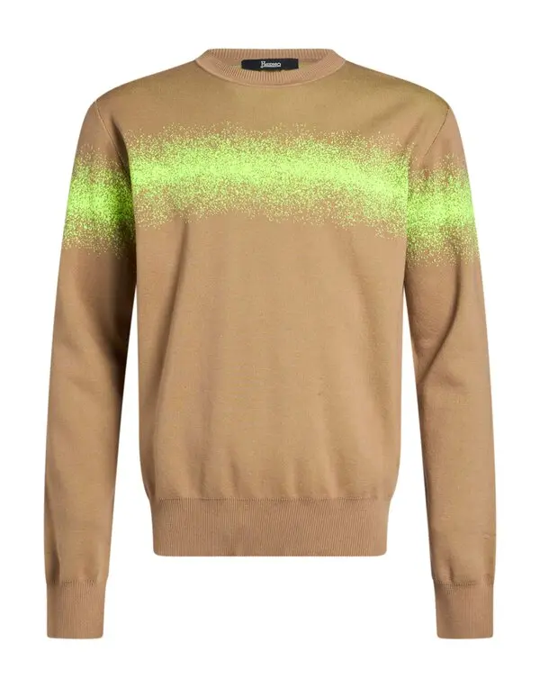 Herno Sweater Camel Size Cotton, Polyester