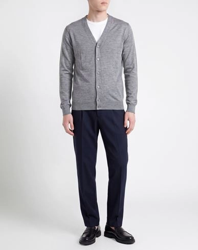 ARAGONA Cashmere And Silk Blend Cardigan - Grey