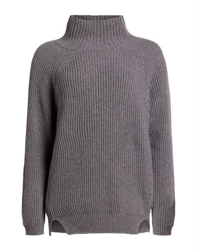 ARAGONA Cashmere Turtleneck Sweater - Grey