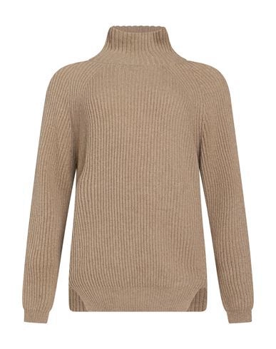 ARAGONA Cashmere Turtleneck Pullover - Taupe