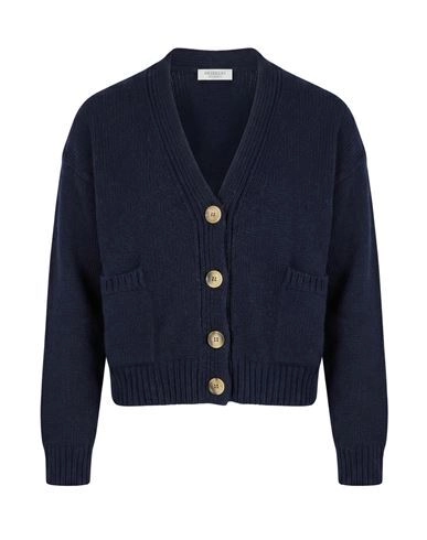 ARAGONA Cardigan Size Baby Alpaca Wool, Wool - Blue